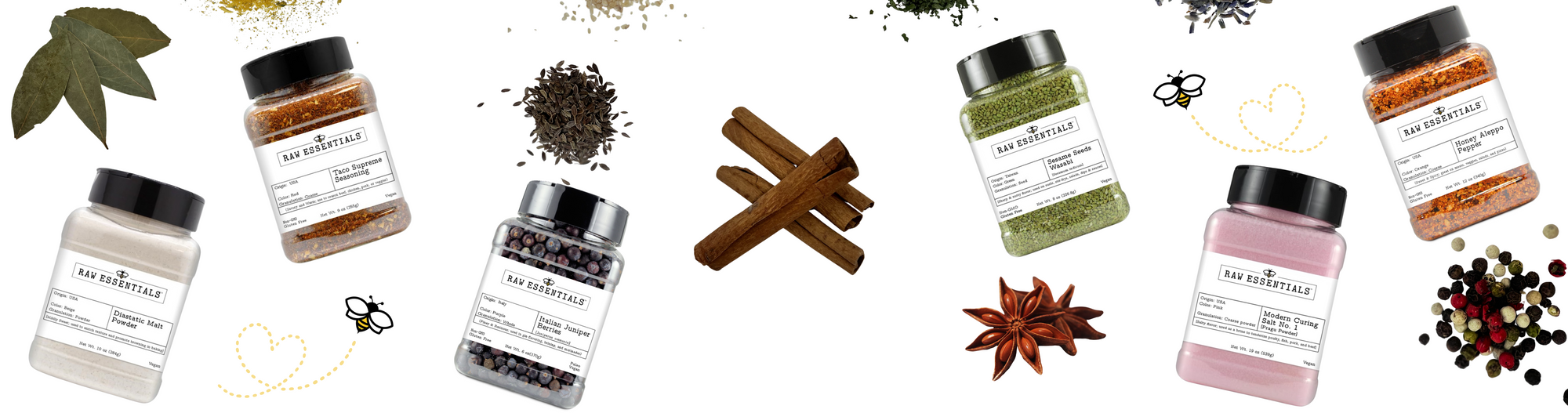 Raw Essentials | Seasonings, Salts & Spices